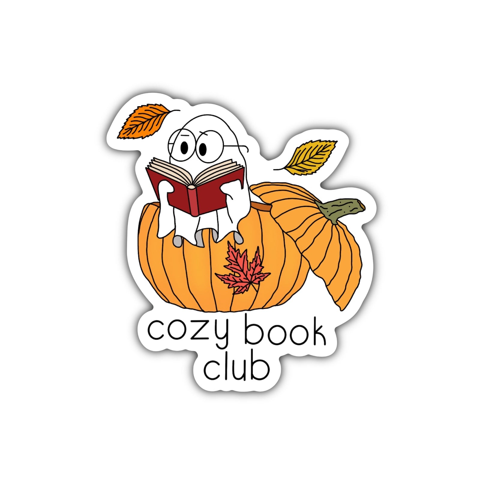 Cozy Book Club Sticker – Lettering By Tracy