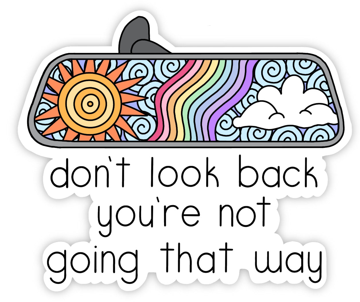 Don't Look Back – Lettering By Tracy