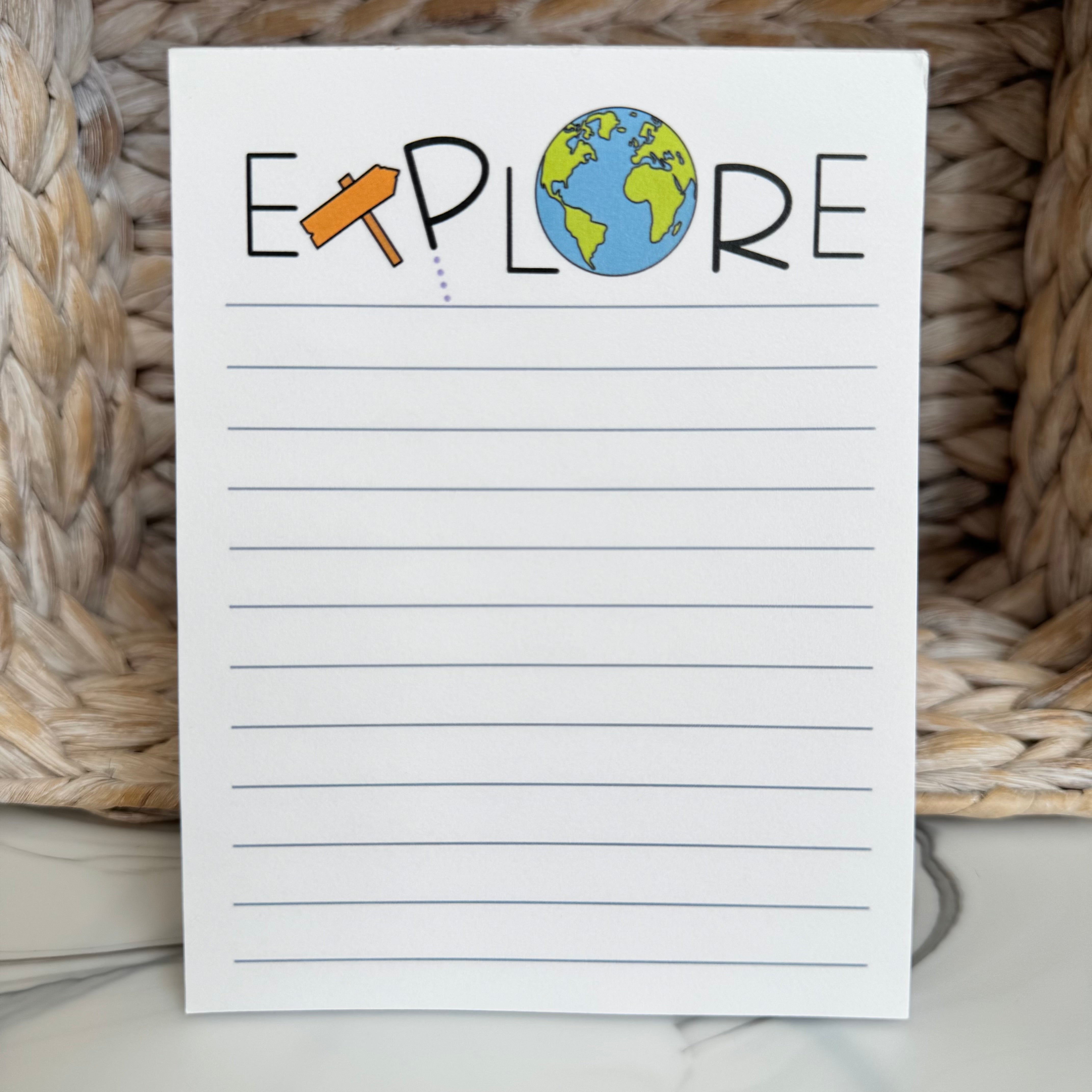 Explore Notepad (5.5" x 4") – Lettering By Tracy