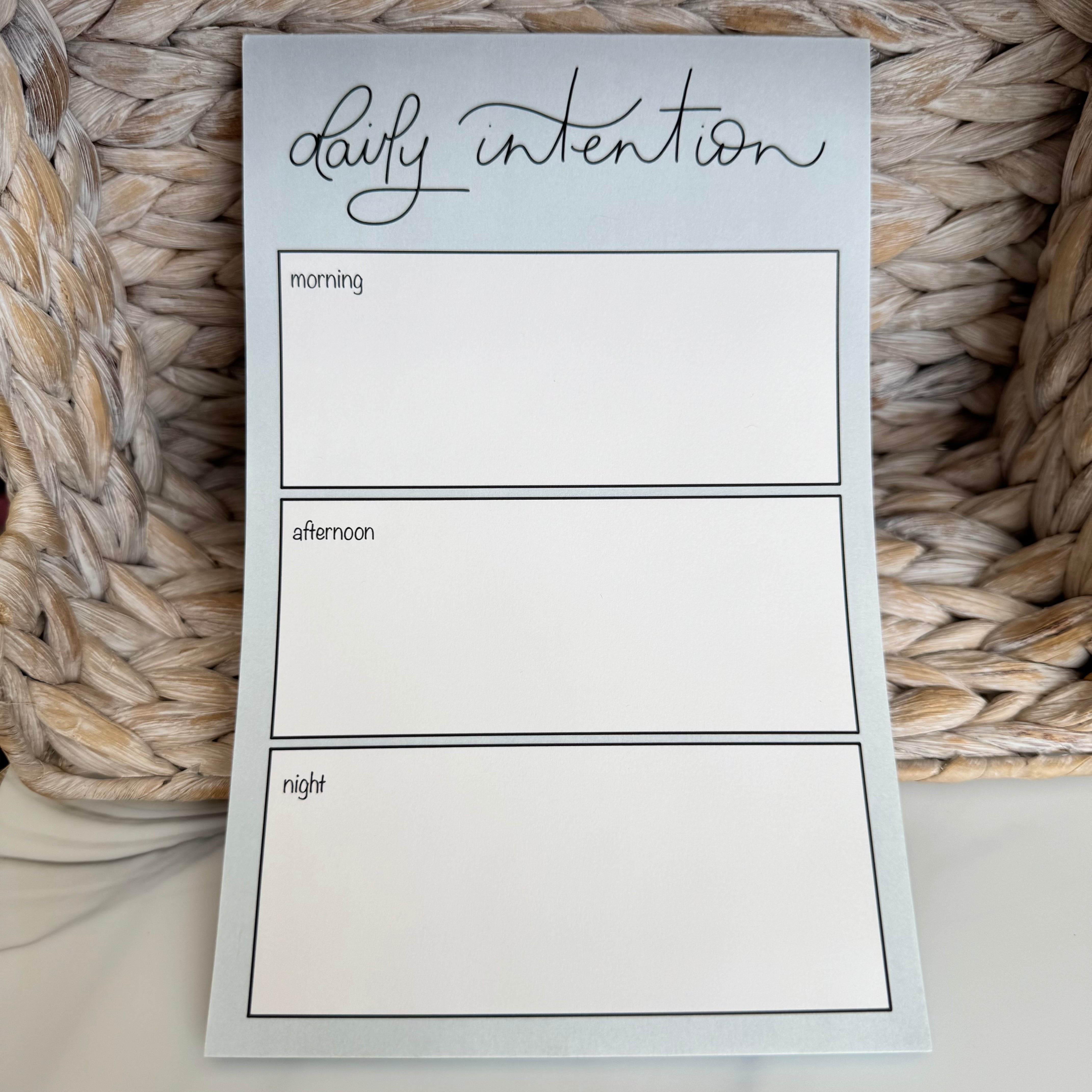 Daily Intentions Notepad (8.5" x 5.5") – Lettering By Tracy