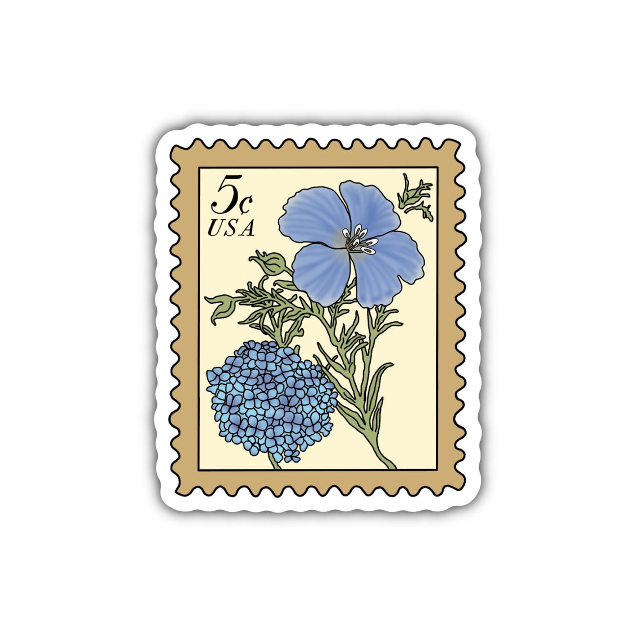 Vintage Postage Stamp Sticker – Lettering By Tracy
